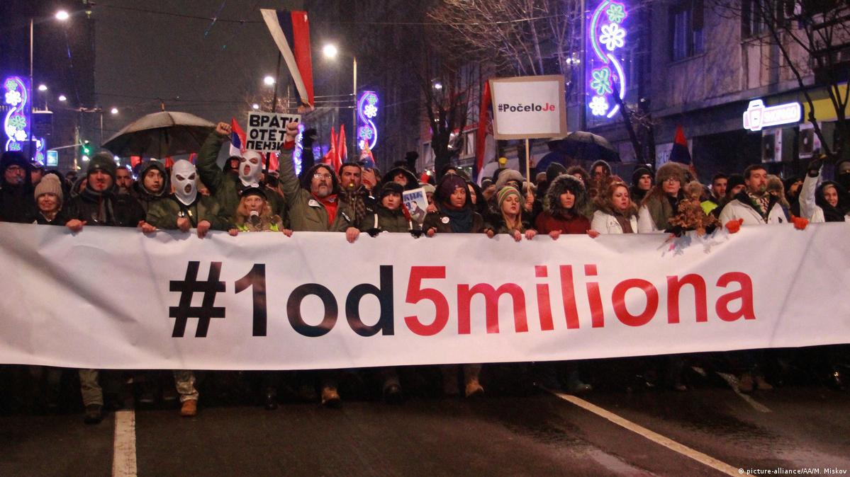 Serbia: Thousands resume anti-Vucic rallies – DW – 01/06/2019