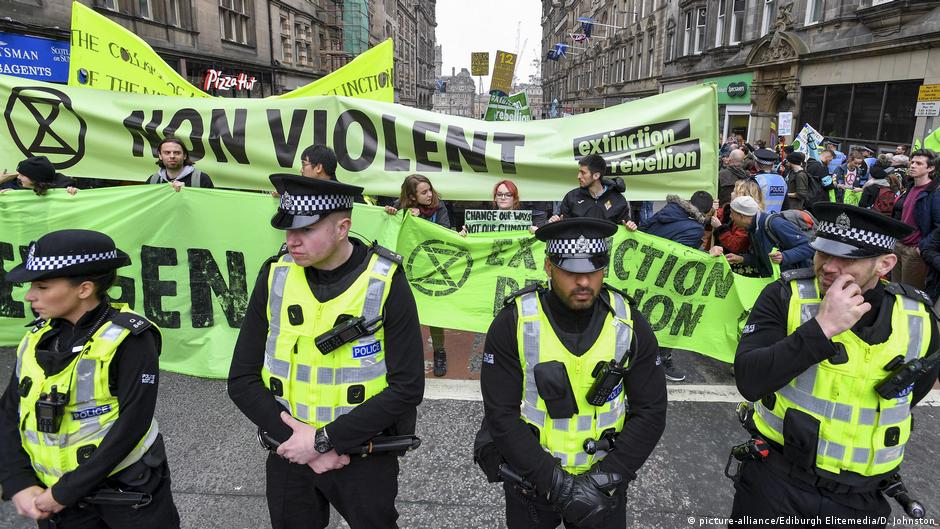 Scores arrested in UK climate protests