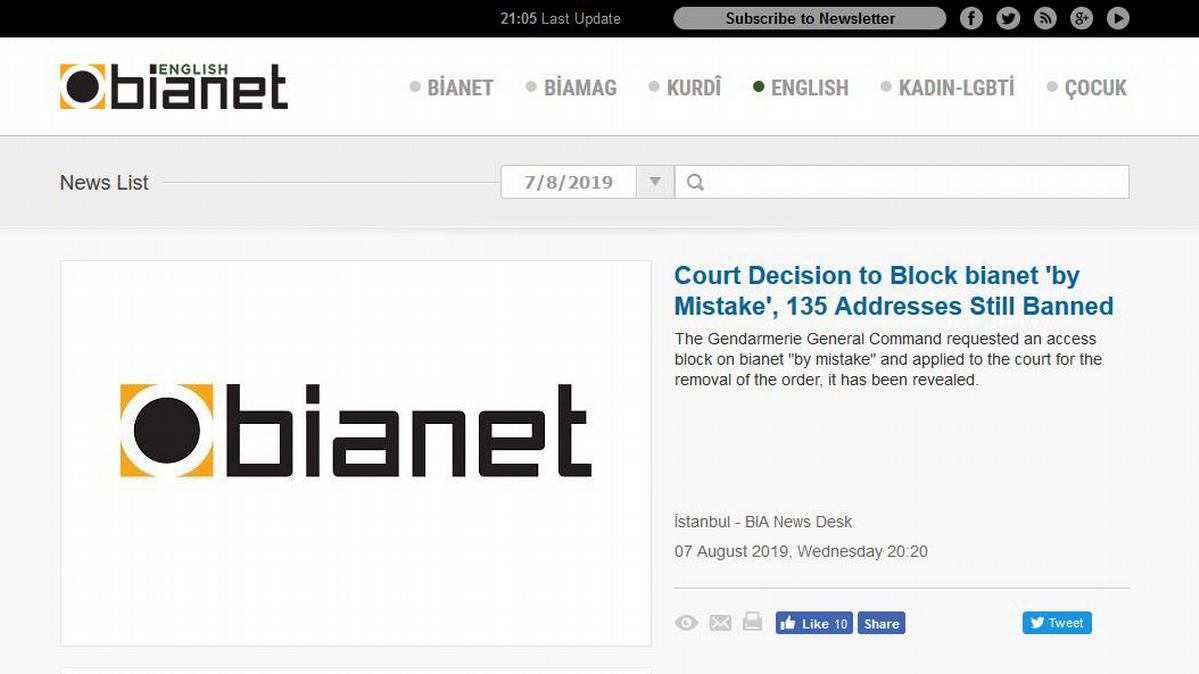 Türkisches Portal "Bianet" bleibt online – DW – 07.08.2019
