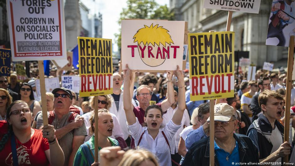 UK rallies against suspension of Parliament – DW – 08/31/2019