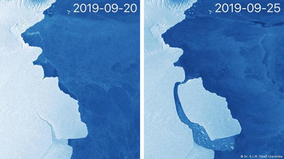 Huge iceberg breaks off Antarctica – DW – 09/30/2019