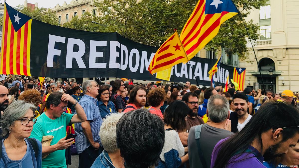 Catalan protesters: 'We want to make a point' – DW – 10/18/2019