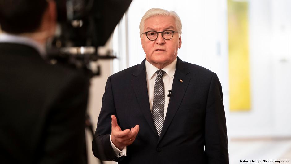 Germany's president urges solidarity in face of pandemic