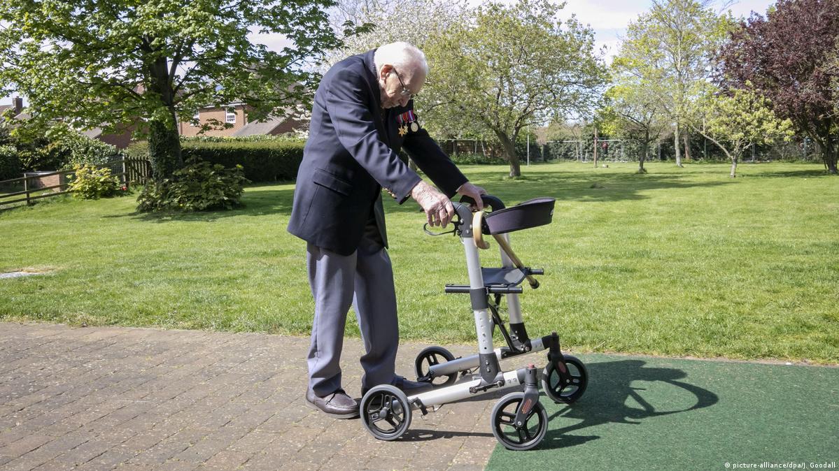 UK war veteran raises millions for health workers