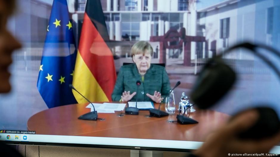 Merkel urges climate action