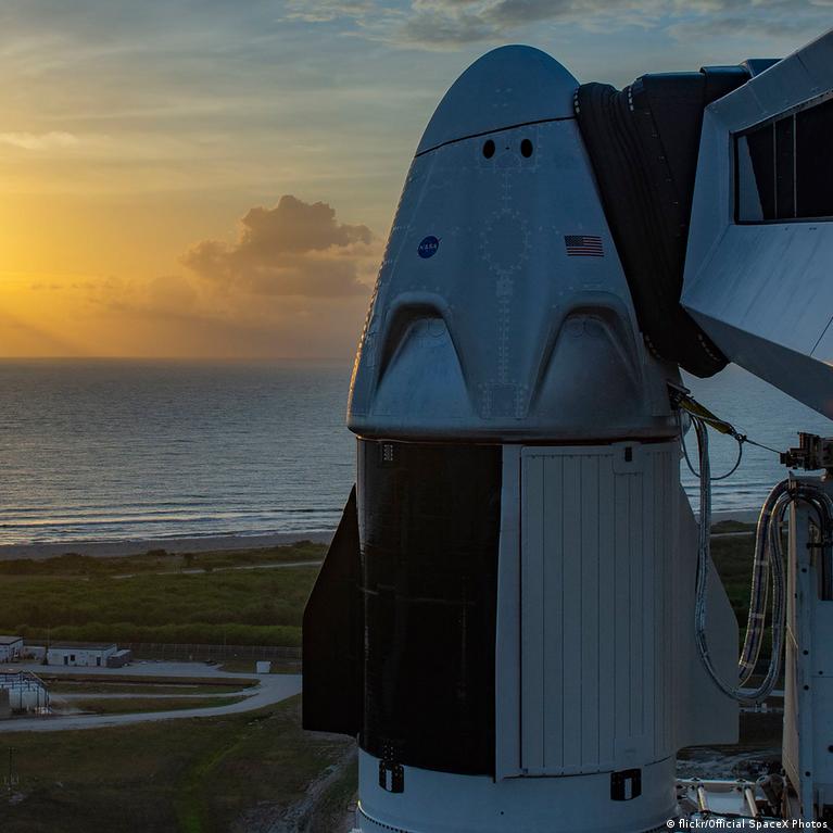Space Shuttle Landing In Ocean