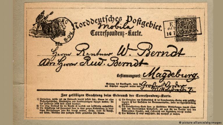150 years ago: The first German postcard – DW – 07/16/2020