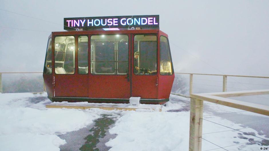 Spending the night in a converted cable car gondola
