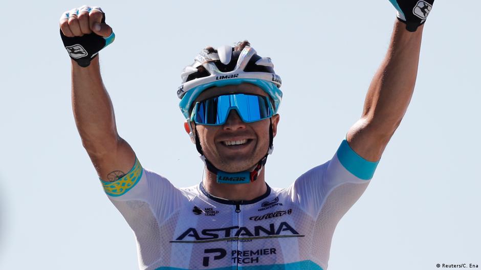 TdF: Lutsenko turns on the style to claim stage six
