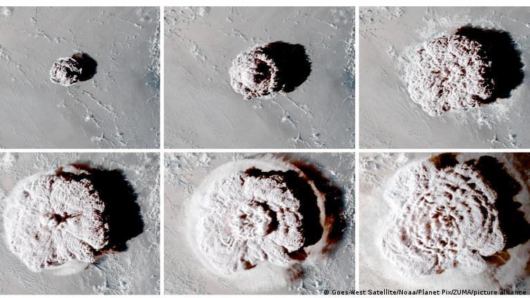 NASA: erupción de Tonga fue más fuerte que una bomba atómica – DW – 27 ...