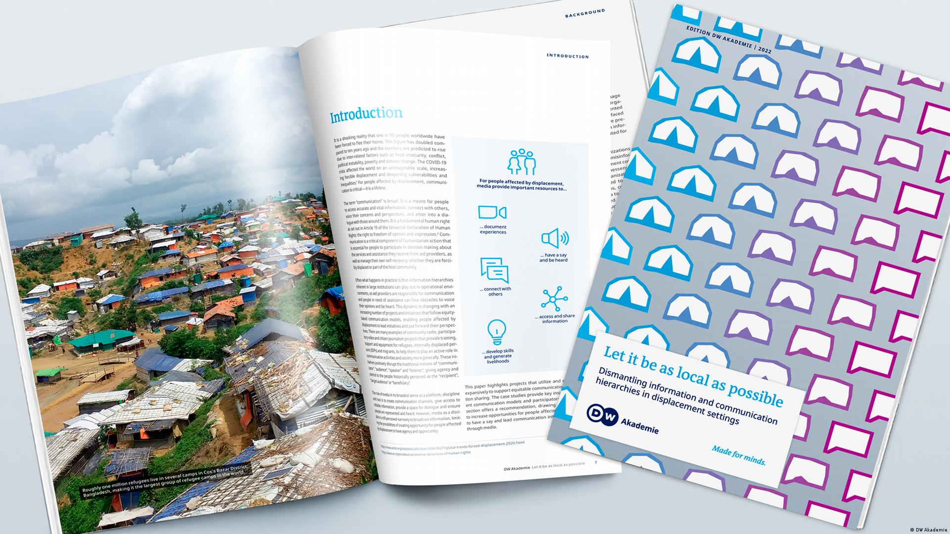 Displacement communication: “Let it be as local as possible”