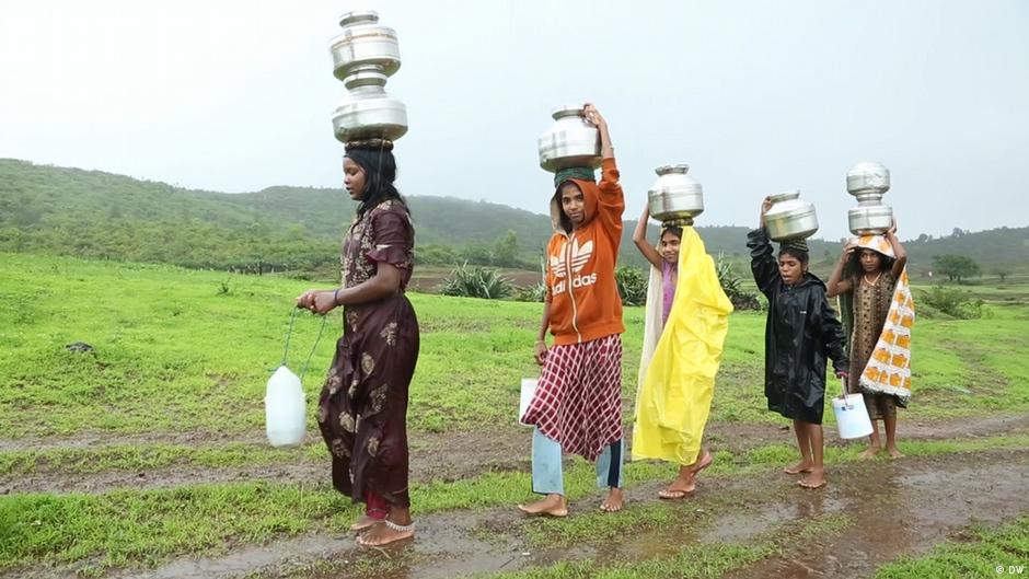 In rural India, young girls walk miles for water