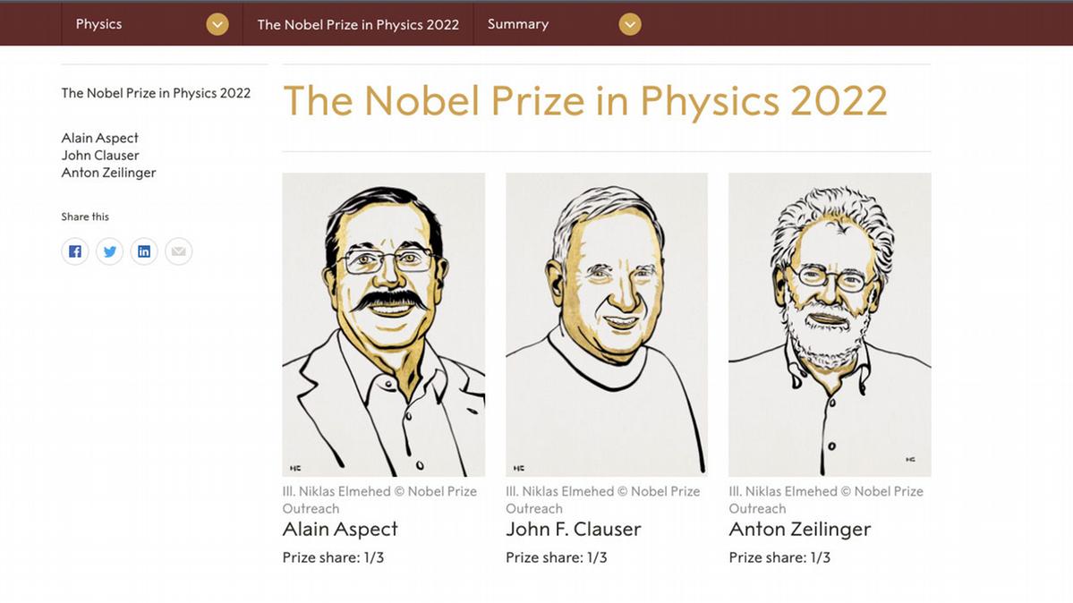 Tiga Ilmuwan Mekanika Kuantum Dianugerahi Nobel Fisika 2022 – DW – 04. ...