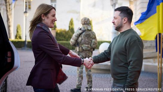 EU's Metsola backs Ukraine amid Moscow drone allegations – DW – 05/31/2023