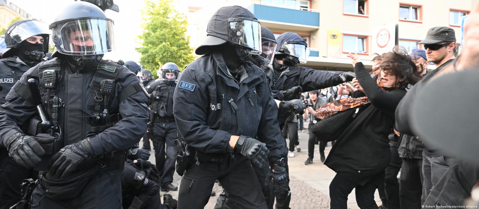 German Riot Police