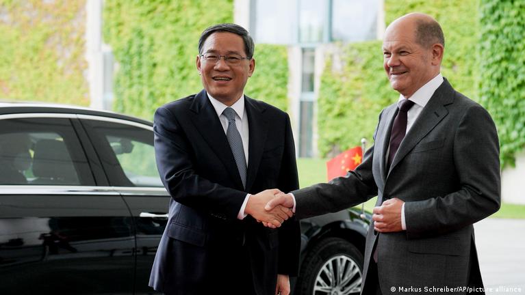 China's new premier visits Germany in first foreign trip