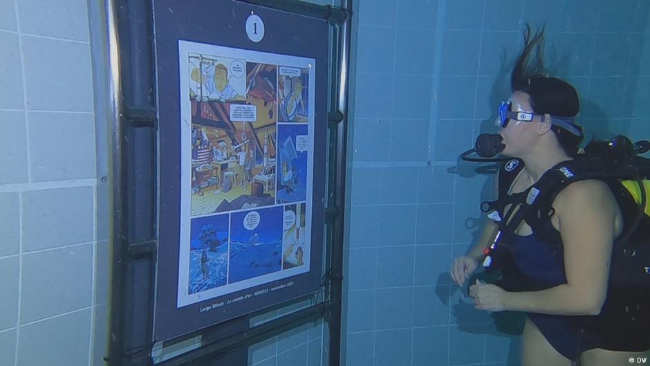 Underwater gallery showcases Belgian comic strips – DW – 01/03/2024