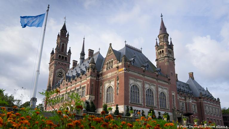 What does the International Court of Justice do?
