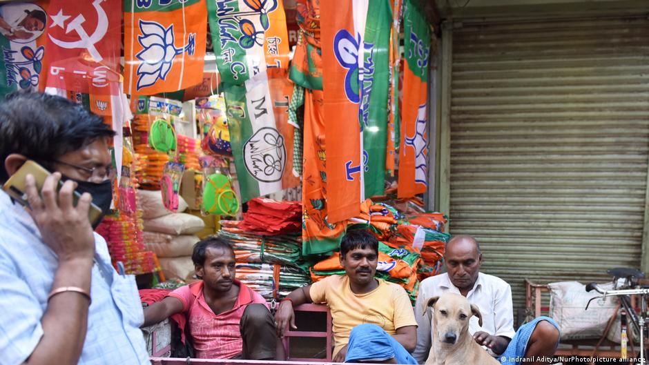 What do India's political logos symbolize?