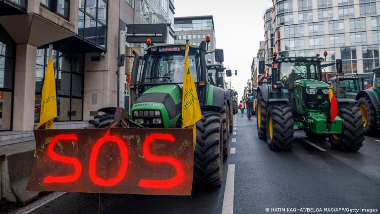 Farmers protest in Brussels amid EU summit – DW – 02/01/2024