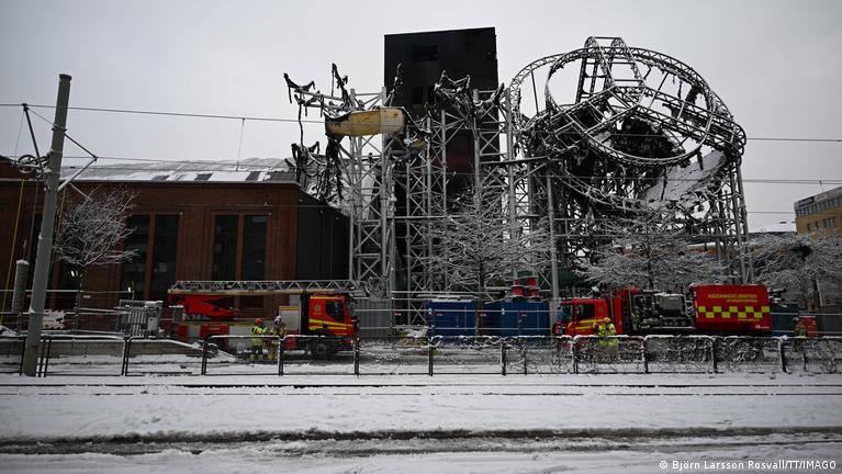 Swedish water park fire still burning after 3 days
