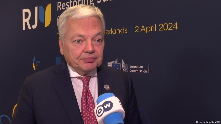 EU's justice commissioner speaks to DW on Ukraine – DW – 04/02/2024