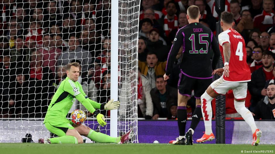 Arsenal et le Bayern s'accrochent – DW – 10/04/2024