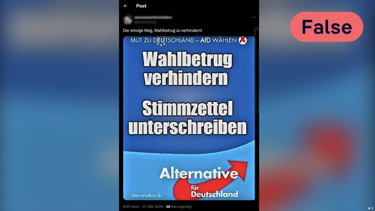 Fact check: EU elections and fake news about ballot fraud