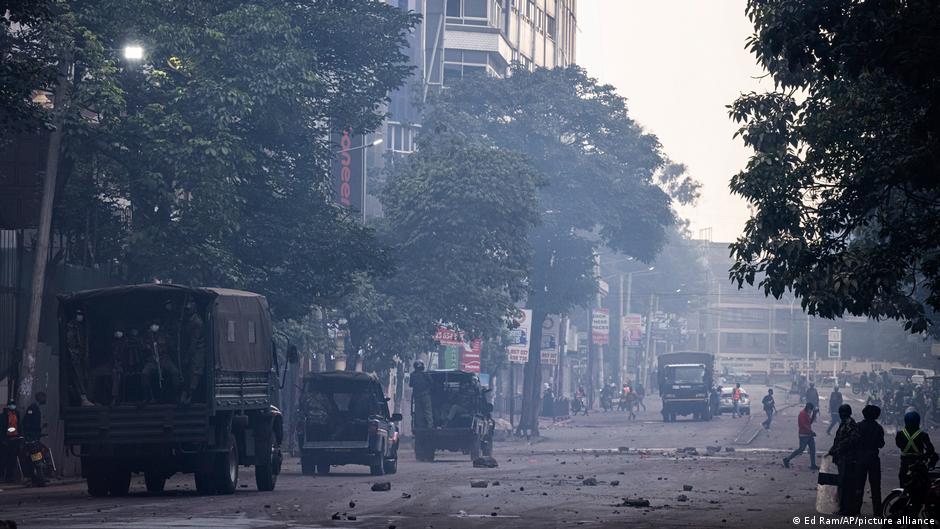 Kenyan police ban protests in central Nairobi