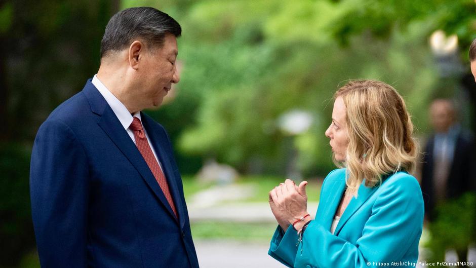 China: Italy's Meloni discusses 'priority' conflicts with Xi – DW – 07 ...