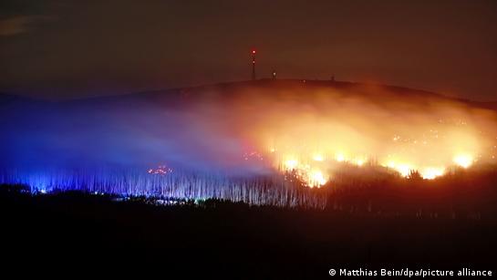 Germany: Hundreds evacuated due to Harz Mountains fire