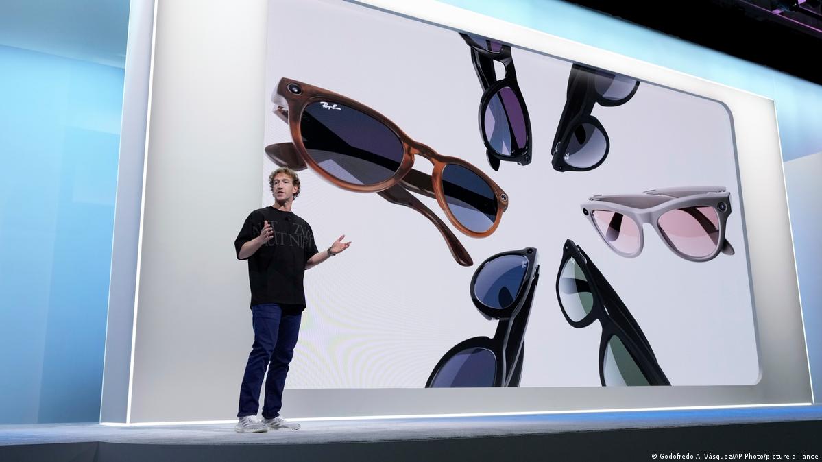 Meta presenta nuevos "lentes inteligentes" Ray-Ban con IA – DW – 18/09/2025