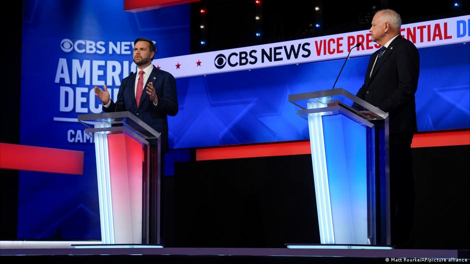 US VP debate: Walz, Vance face off as election looms – DW – 10/02/2024