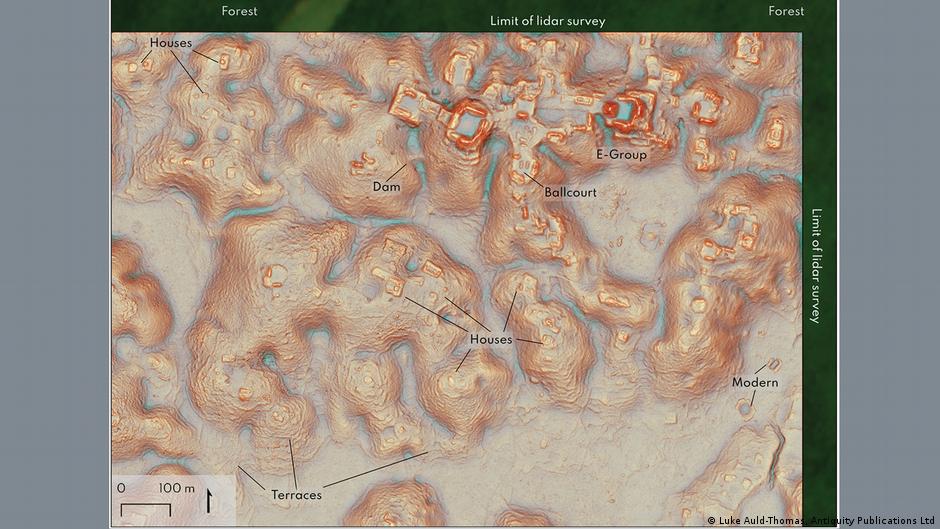 Hallan bajo la selva una ciudad maya llena de pirámides