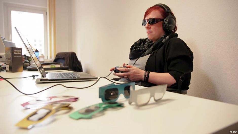 Playing video games — blind?