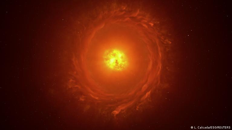 Revelan inédita imagen de una estrella masiva agonizando