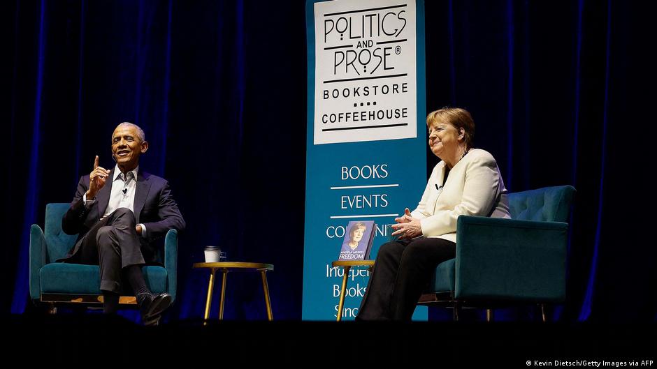 Angela Merkel reunites with Barack Obama for US book launch – DW – 12 ...
