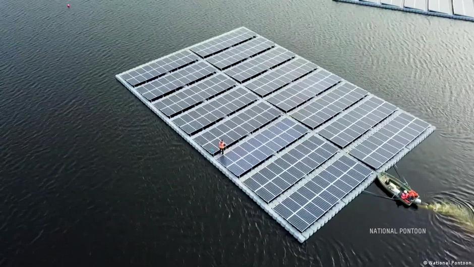 More efficiency: Solar systems on water