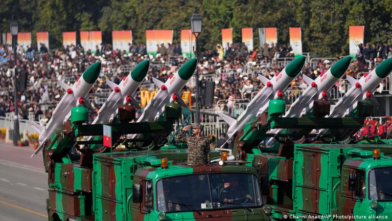 India's Republic Day parade showcases military might