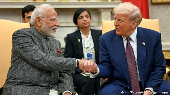 US updates: Trump meets India's Modi, announces tariffs