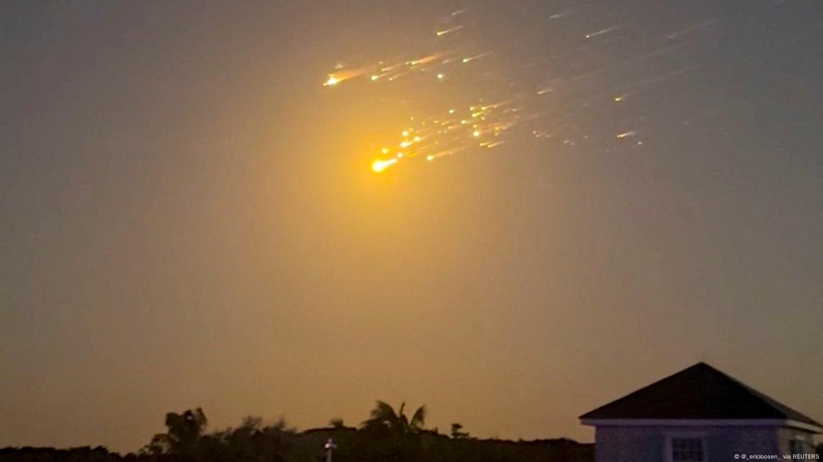 SpaceX Starship explodes minutes after launch – DW – 03/07/2025 SpaceX Starship explodes minutes after launch – DW – 03/07/2025