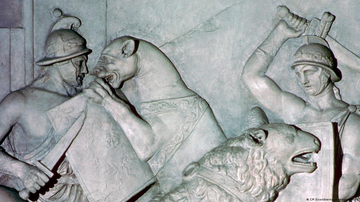 Descubren primer gladiador con marcas de ataque de león – DW – 24/04/2025