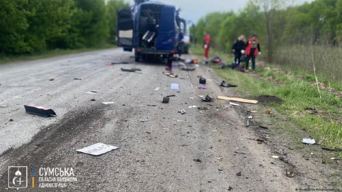 "Zynische Attacke" auf Bus in der Ukraine