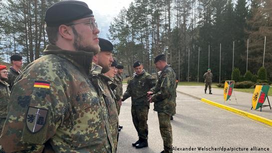 Germany deploys troops on NATO's eastern flank