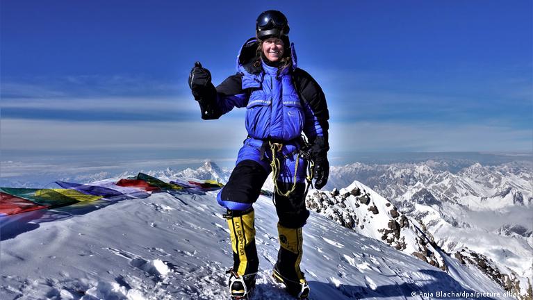 Anja Blacha: erste Deutsche ohne Atemmaske auf Mount Everest