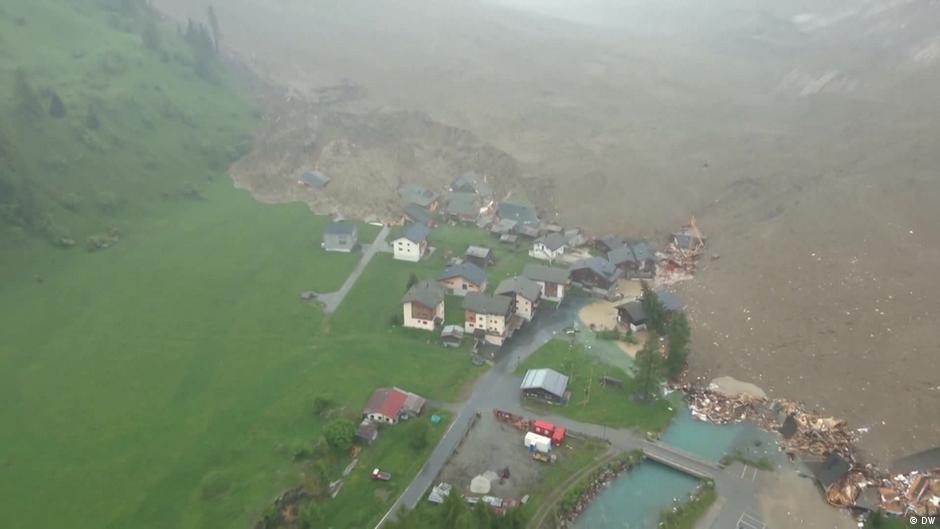 Swiss glacier collapse partially destroys village of Blatten – DW – 05 ...