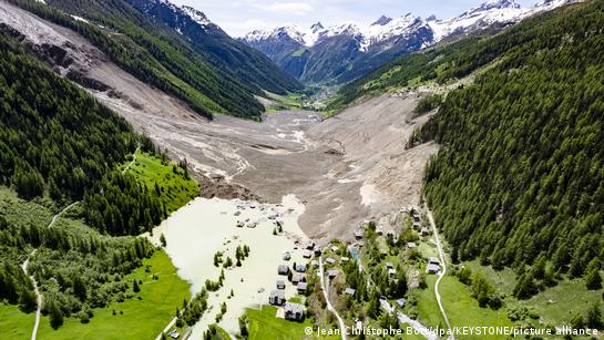 Inside the Swiss valley partially swallowed by a glacier