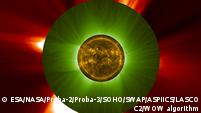 Twin Proba-3 spacecraft create artificial solar eclipse