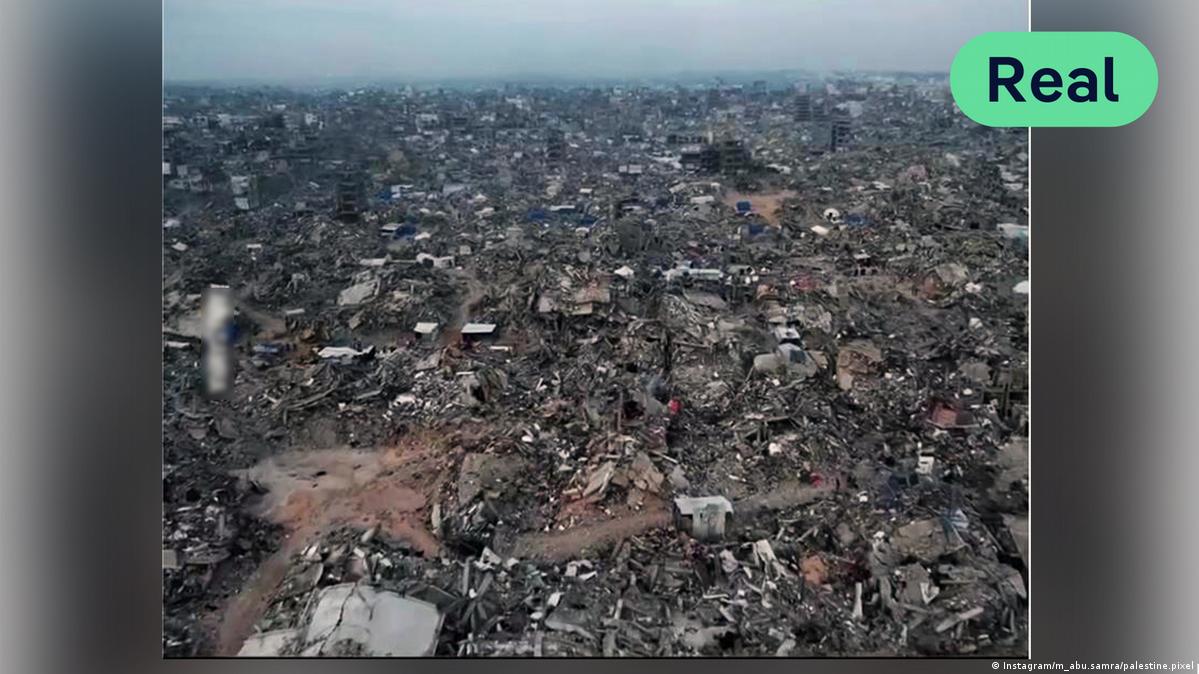Fact check: Viral drone video of Gaza destruction is real