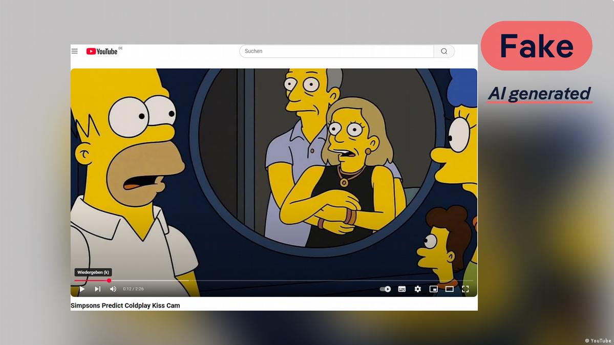 Fact check: Did 'The Simpsons' predict Coldplay kiss cam? – DW – 07/24/2025